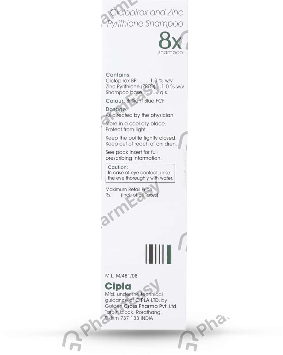 8x Shampoo 100ml: Uses, Side Effects, Price, Dosage & Composition ...