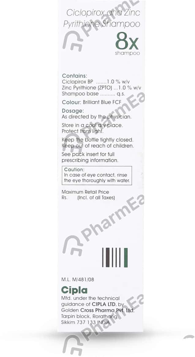 8x Shampoo 100ml: Uses, Side Effects, Price, Dosage & Composition ...