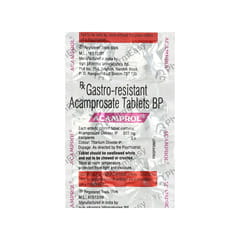 Acamprol 333 MG Tablet (6) - Uses, Side Effects, Dosage, Composition ...