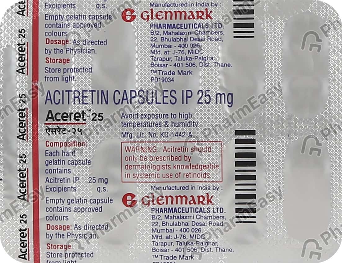 Aceret 25 MG Capsule (10): Uses, Side Effects, Price & Dosage | PharmEasy