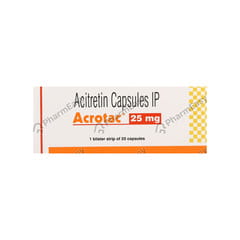 Buy Acrotac 25 MG Capsule (20) Online at Flat 18% OFF* | PharmEasy