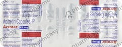 Acrotac 10 MG Capsule (20): Uses, Side Effects, Price & Dosage | PharmEasy