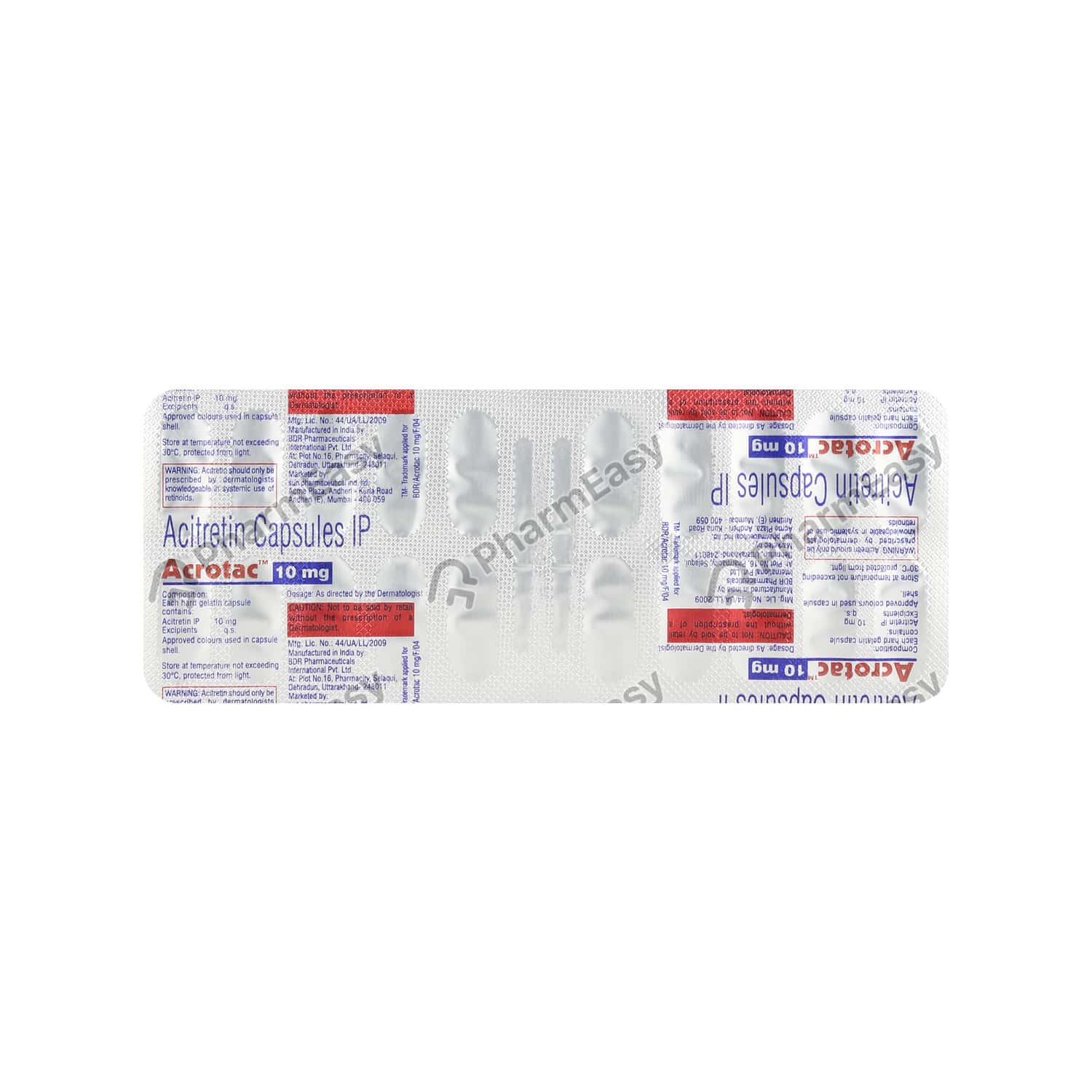 Buy Acrotac 10 MG Capsule (20) Online at Flat 18% OFF* | PharmEasy