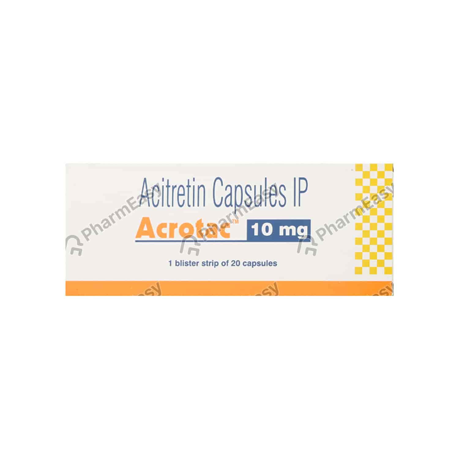 Buy Acrotac 10mg Strip Of 20 Capsules Online at flat 15% off | PharmEasy