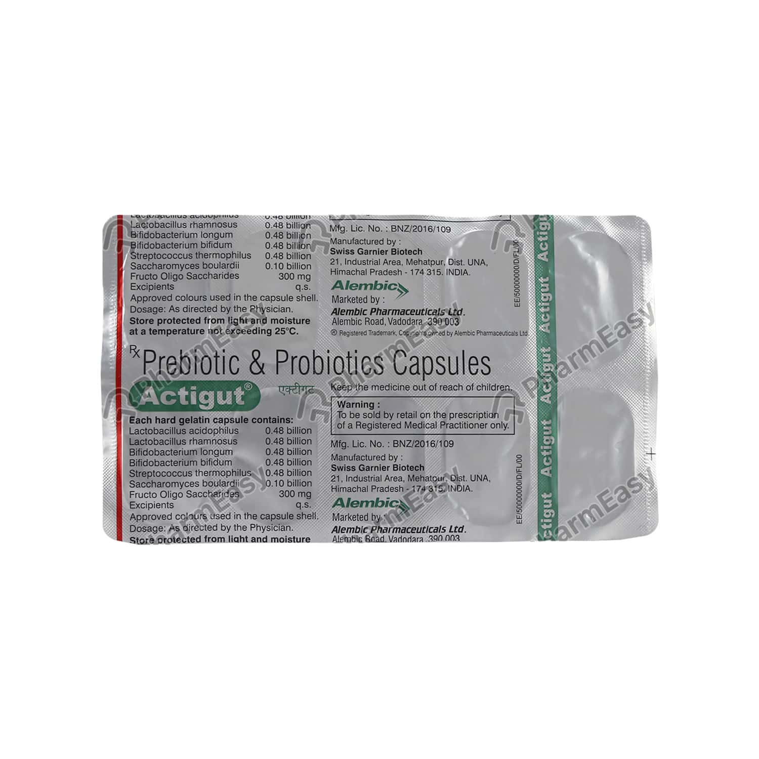 Buy Actigut 0.48 B Capsule (10) Online at Flat 18% OFF* | PharmEasy