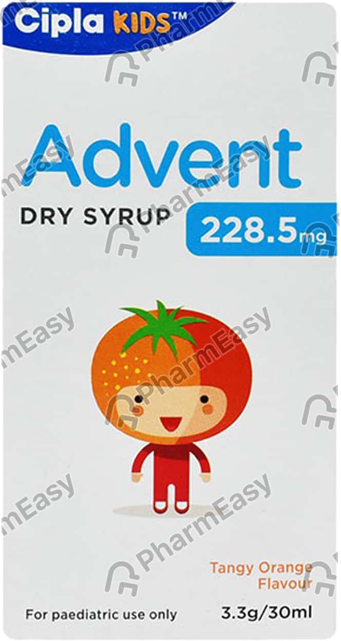 Advent 228.5mg Tangy Orang Flavour Kids Dry Syrup 30ml: Uses, Side ...