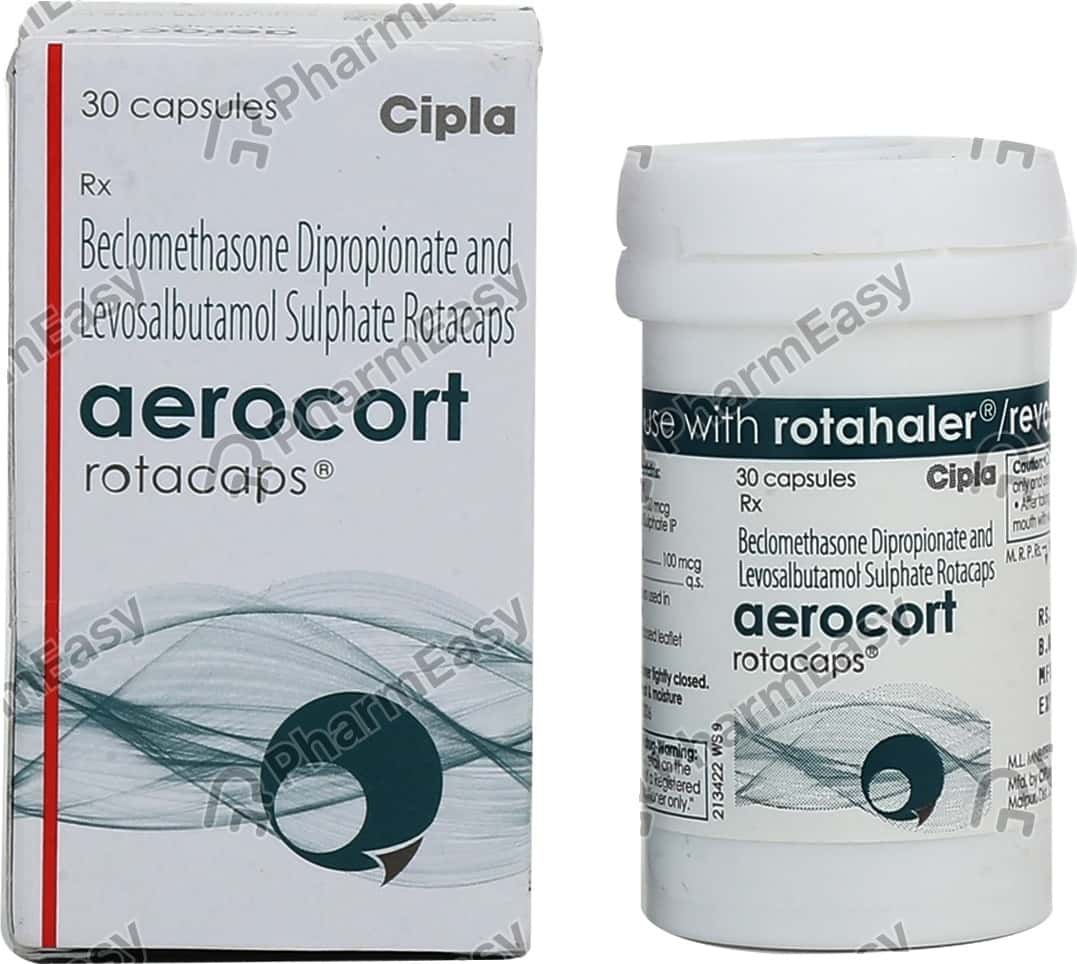 Buy Aerocort Box Of 30 Rotacaps Online at Flat 15% OFF | PharmEasy
