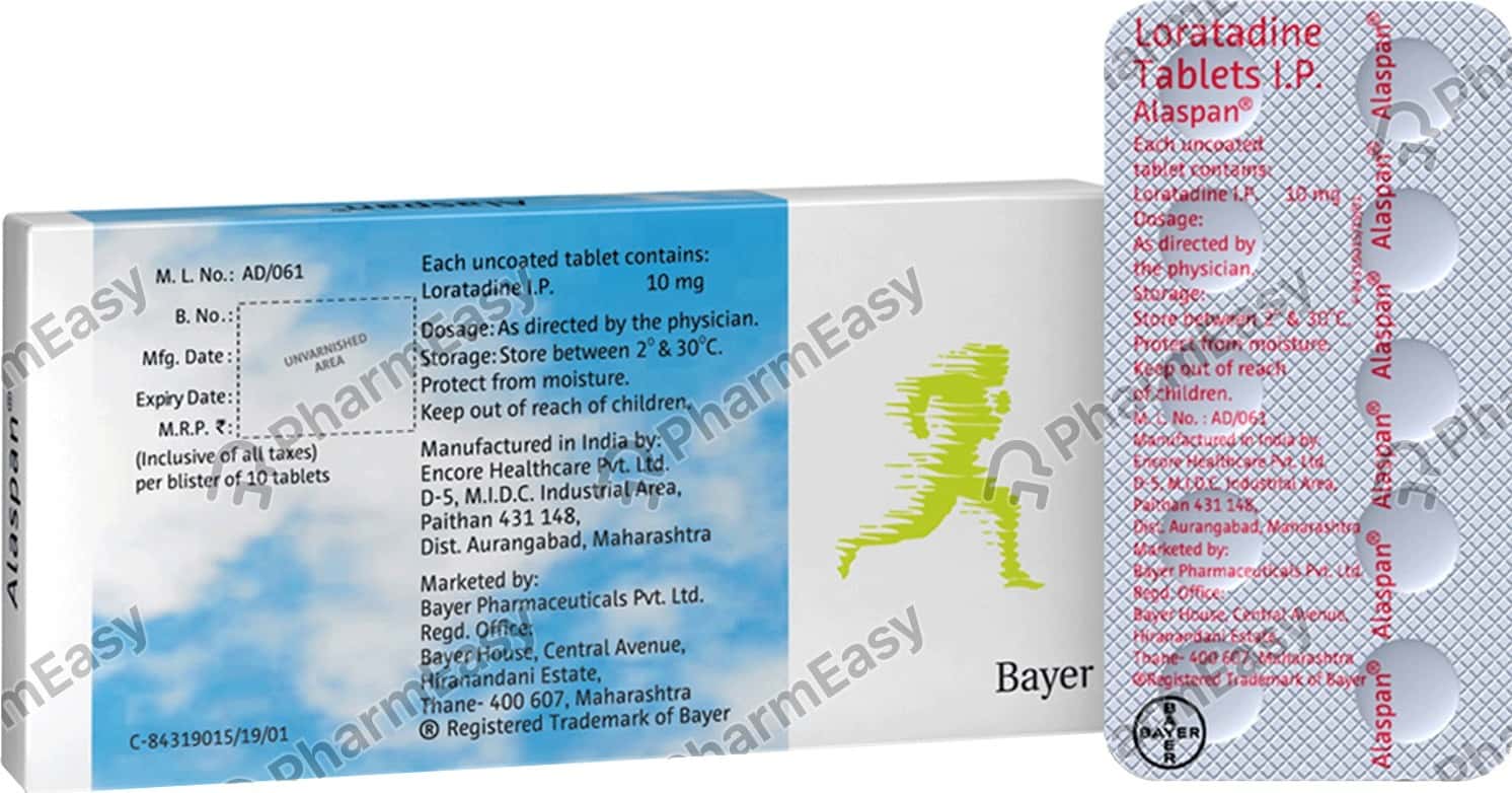 Alaspan 10 MG Tablet (10): Uses, Side Effects, Price & Dosage | PharmEasy