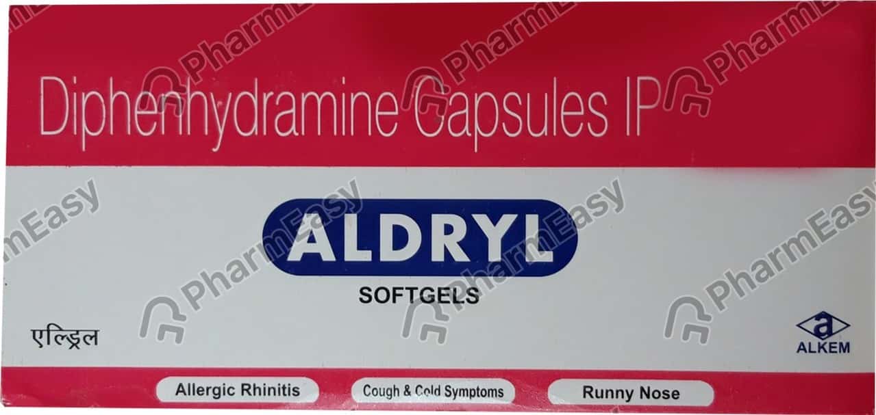 Buy Aldryl 25 MG Capsule (10) Online at Flat 15% OFF | PharmEasy