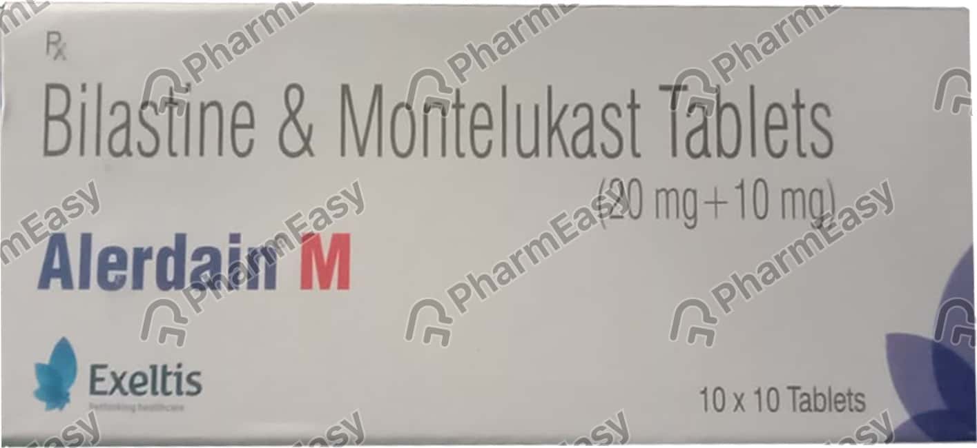 Alerdain M Strip Of 10 Tablets: Uses, Side Effects, Price & Dosage ...
