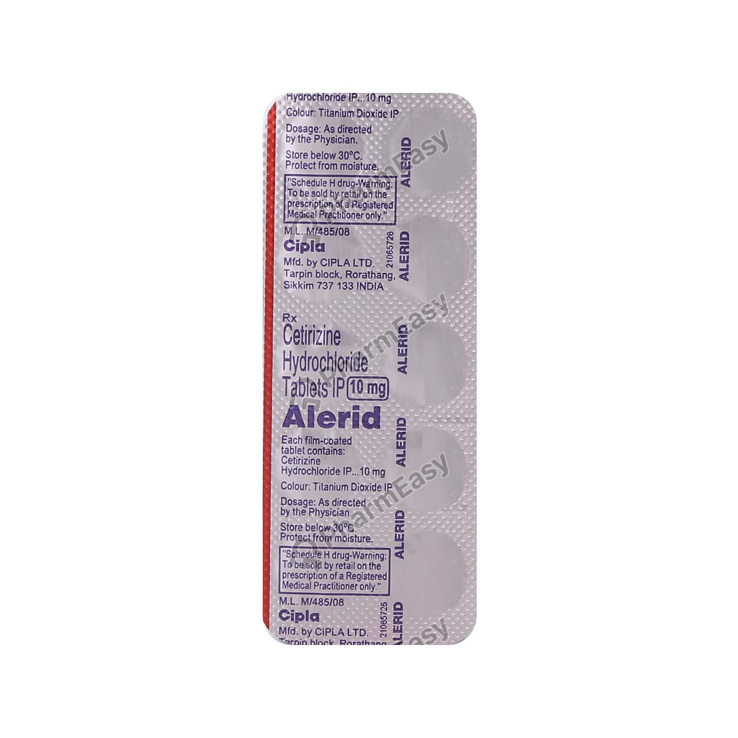 Alerid 10 MG Tablet (10) - Uses, Side Effects, Dosage, Composition ...