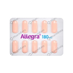 Allegra 180 MG Tablet (10) - Uses, Side Effects, Dosage, Composition & Price | PharmEasy