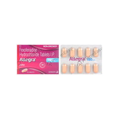 Allegra 180 MG Tablet (10) - Uses, Side Effects, Dosage, Composition ...