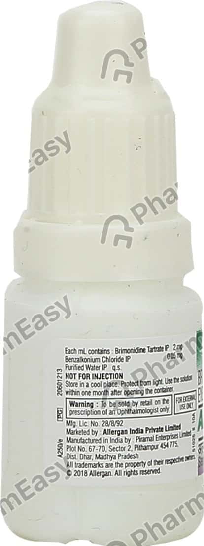 Alphagan 2 MG Eye Drop (5): Uses, Side Effects, Price & Dosage | PharmEasy