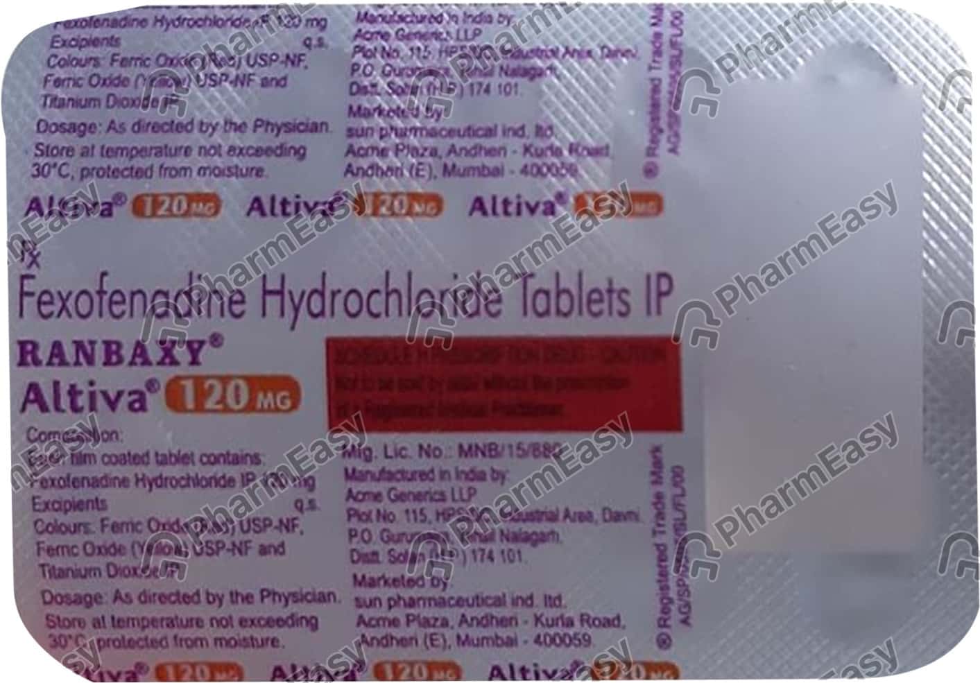 Altiva 120 MG Tablet (10): Uses, Side Effects, Price, Dosage ...