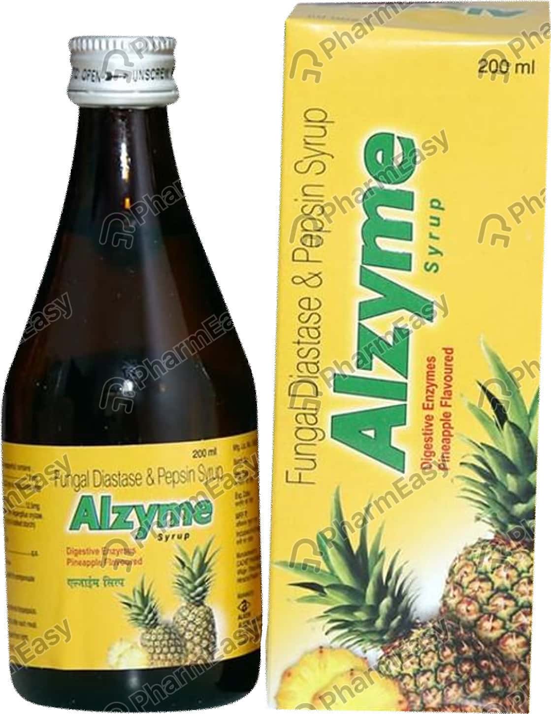 Alzyme Bottle Of 200ml Syrup: Uses, Side Effects, Price, Dosage ...