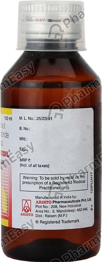 Ambrodil 30 MG Syrup (100): Uses, Side Effects, Price & Dosage | PharmEasy