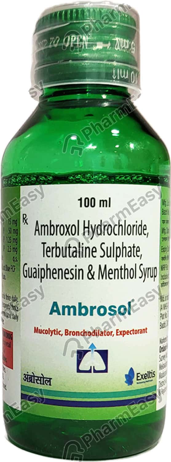 Ambrosol Bottle Of 100ml Syrup: Uses, Side Effects, Price & Dosage ...