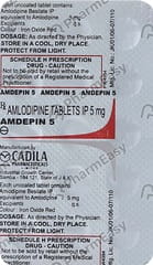 Amdepin 5 MG Tablet (15): Uses, Side Effects, Price & Dosage | PharmEasy