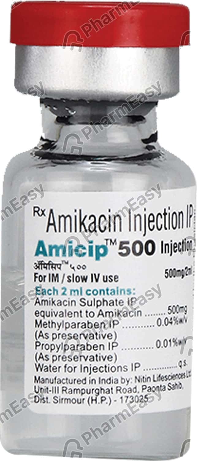 Amicip 500 MG Injection (2): Uses, Side Effects, Price & Dosage | PharmEasy