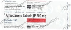 Amiodar 200 MG Tablet (10): Uses, Side Effects, Price & Dosage | PharmEasy