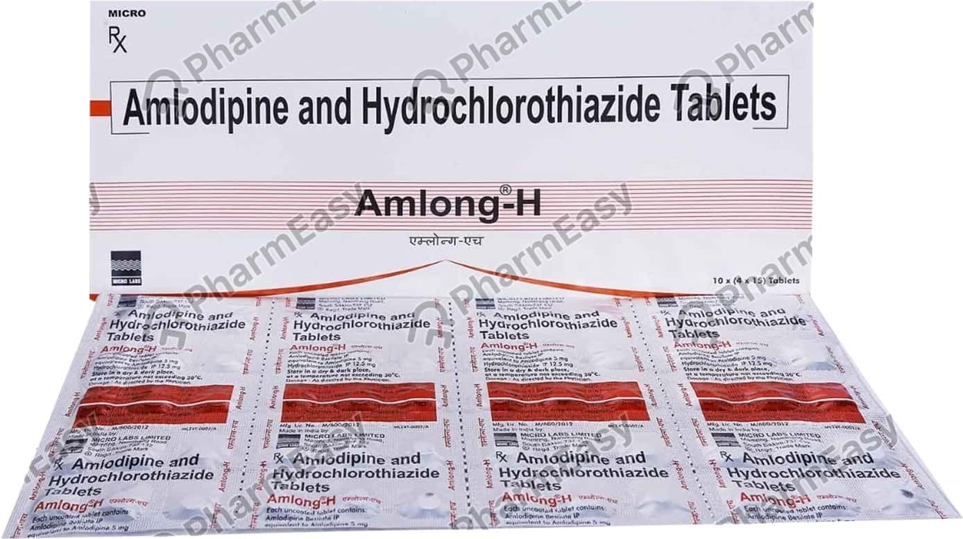 Buy Amlong H Strip Of 10 Tablets Online at Flat 15% OFF | PharmEasy