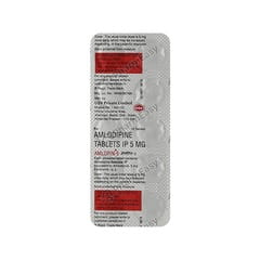 Amlopin 5 MG Tablet (10) - Uses, Side Effects, Dosage, Composition ...