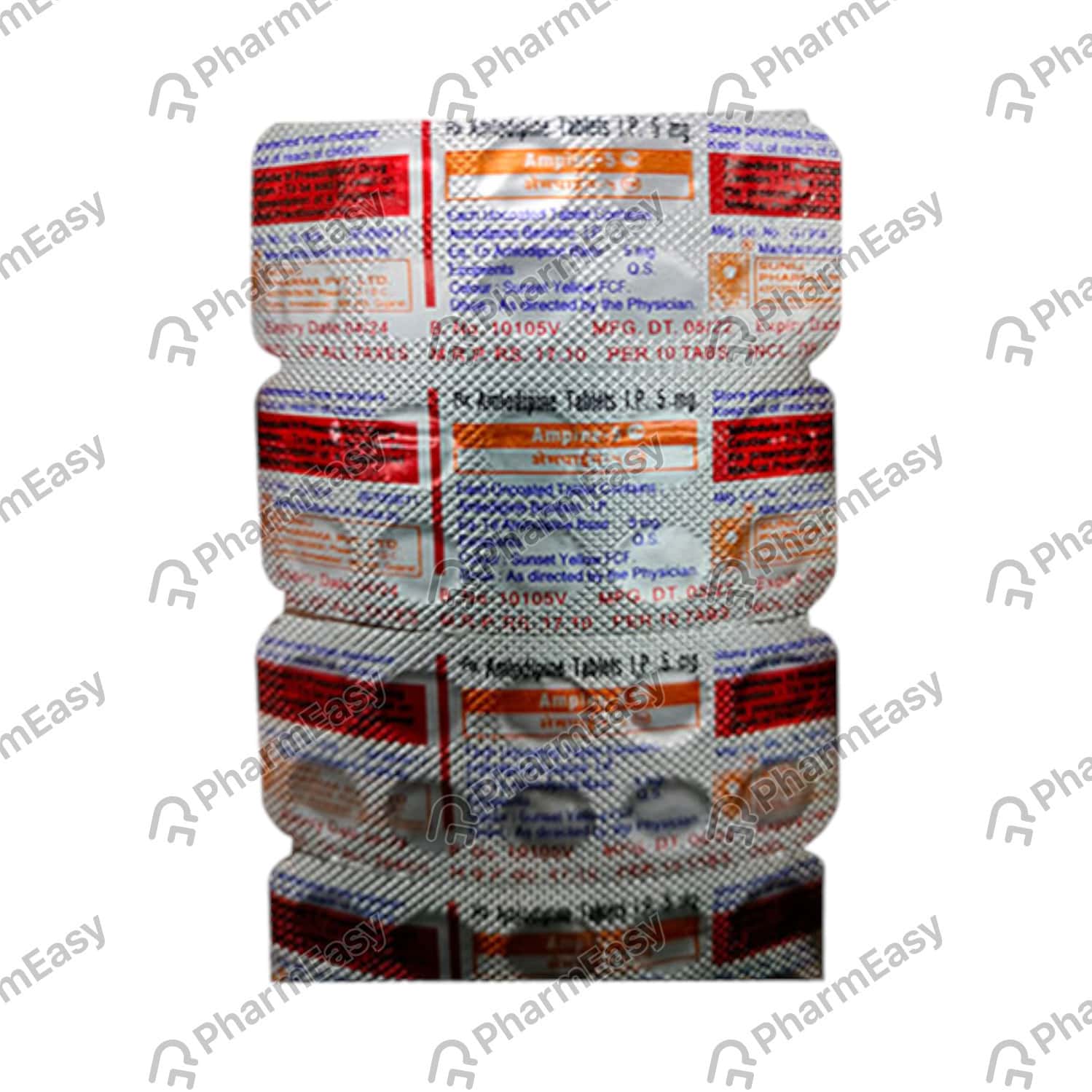 Ampine 5 MG Tablet (10): Uses, Side Effects, Price & Dosage | PharmEasy