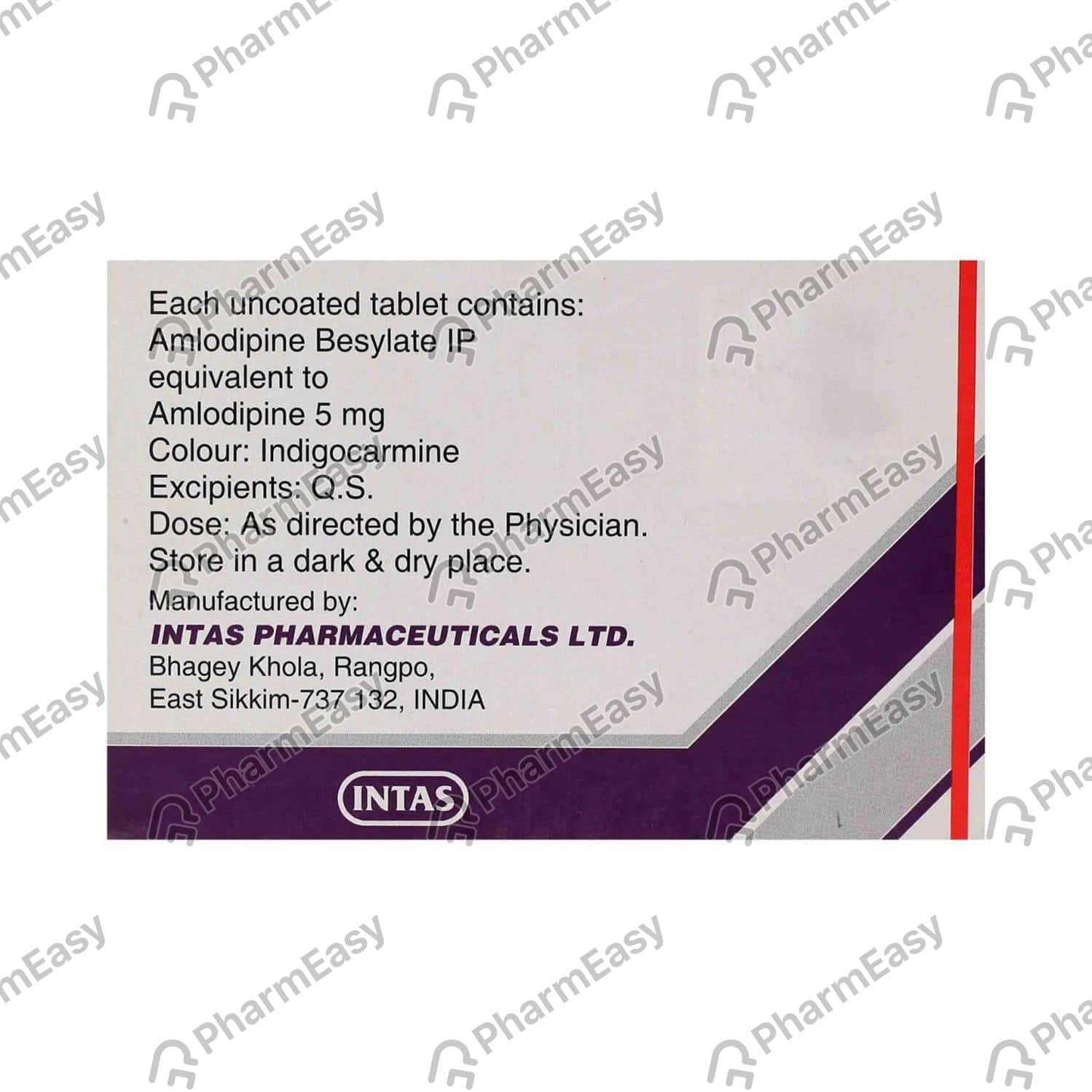 Amtas 5 MG Tablet (15): Uses, Side Effects, Price & Dosage | PharmEasy