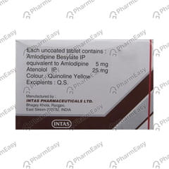 Amtas At 25mg Strip Of 10 Tablets: Uses, Side Effects, Price & Dosage ...