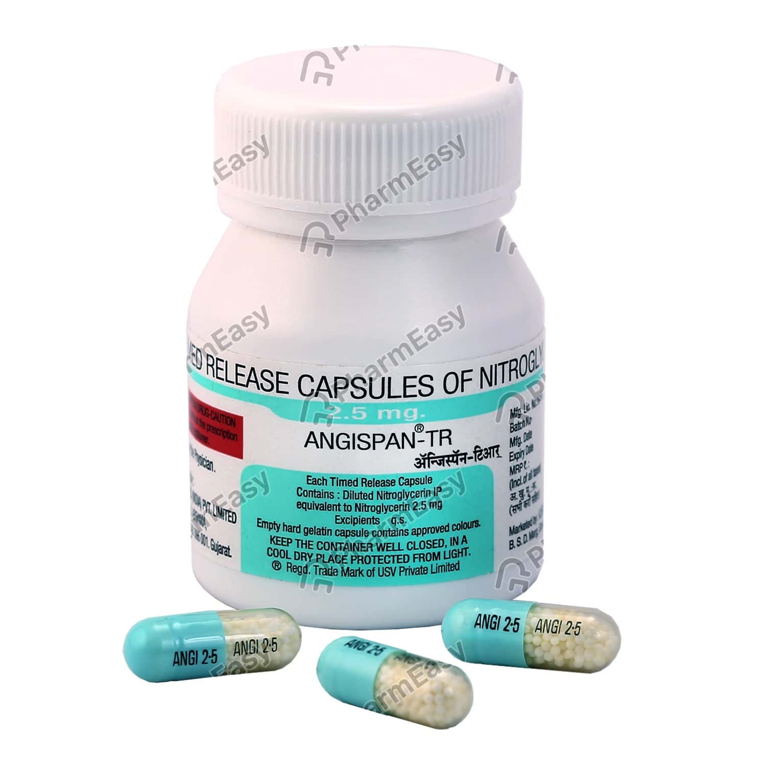 Buy Angispan Tr 2.5 MG Capsule (25) Online at Flat 18% OFF* | PharmEasy
