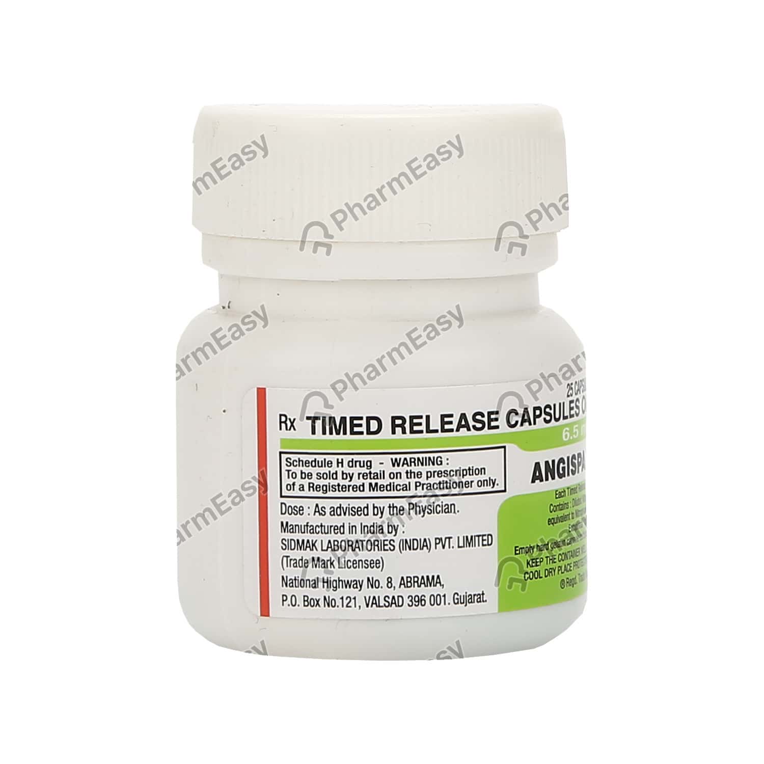 Buy Angispan Tr 6.5mg Capsule Online at Flat 18% OFF* | PharmEasy