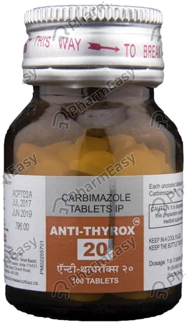 Buy Neo Mercazole 20 MG Tablet (100) Online at Flat 15% OFF | PharmEasy