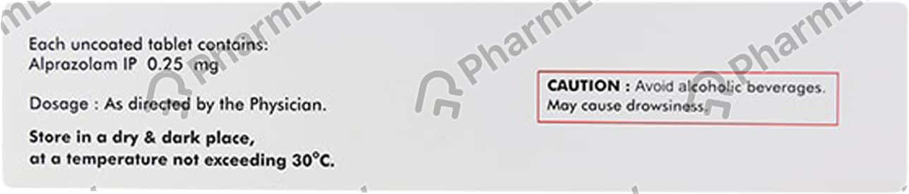 Anxit 0.25 MG Tablet (15): Uses, Side Effects, Price & Dosage | PharmEasy