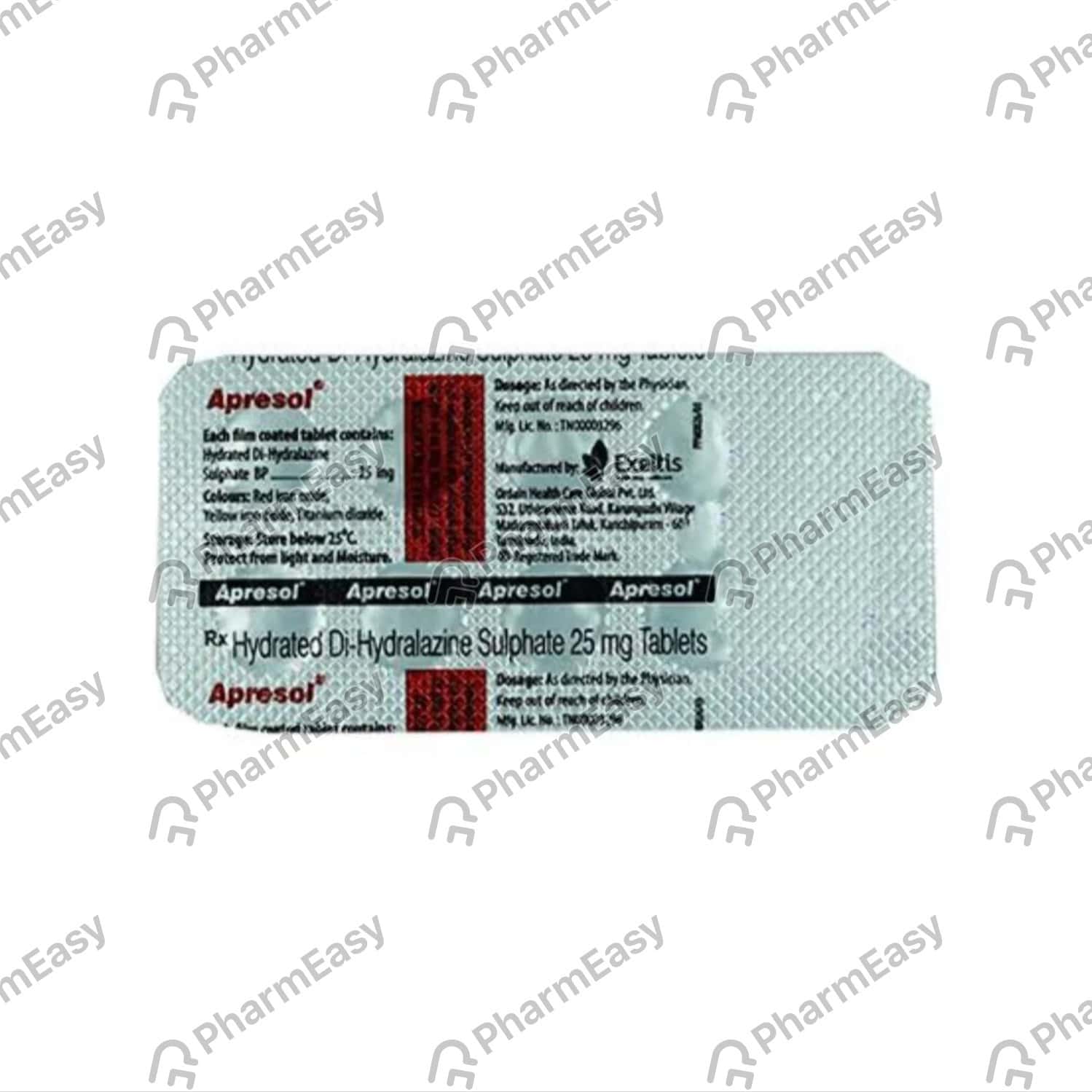 Apresol 25 MG Tablet (10): Uses, Side Effects, Price & Dosage | PharmEasy