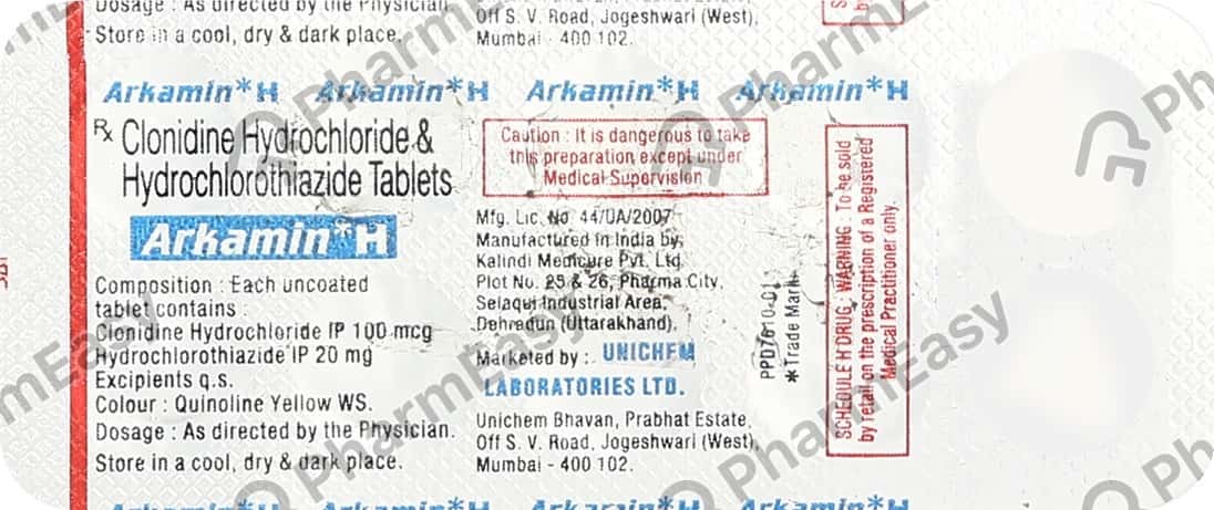 Buy Arkamin H Tablet Online at Flat 15% OFF | PharmEasy