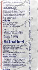 Asthalin 4 MG Tablet (30): Uses, Side Effects, Price & Dosage | PharmEasy