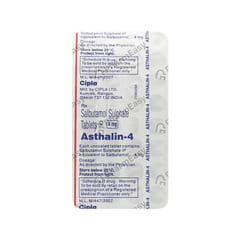 Asthalin 4 MG Tablet (30) - Uses, Side Effects, Dosage, Composition ...
