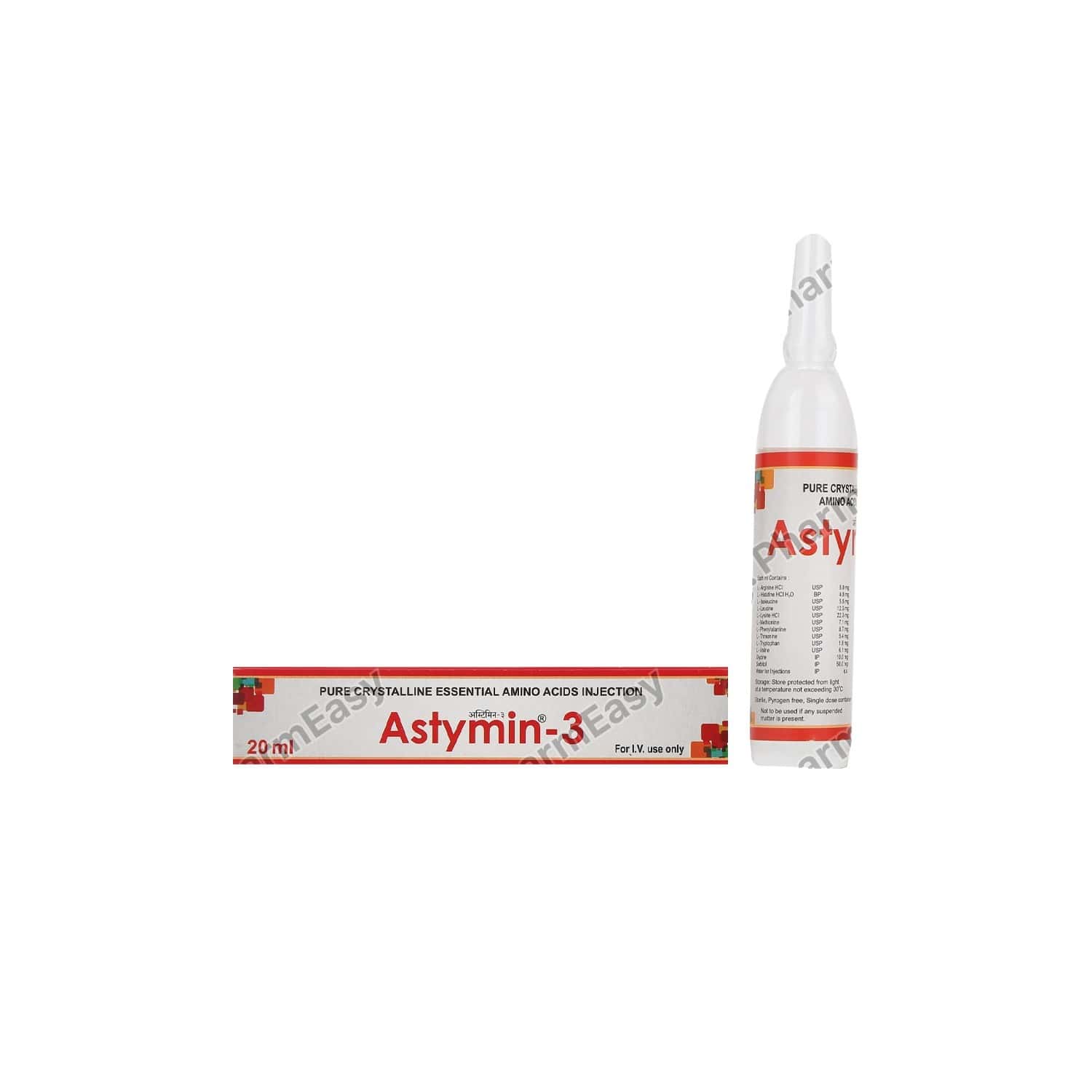 Astymin 3 Ampoule Of 20ml Solution For Injection - Uses, Side Effects ...