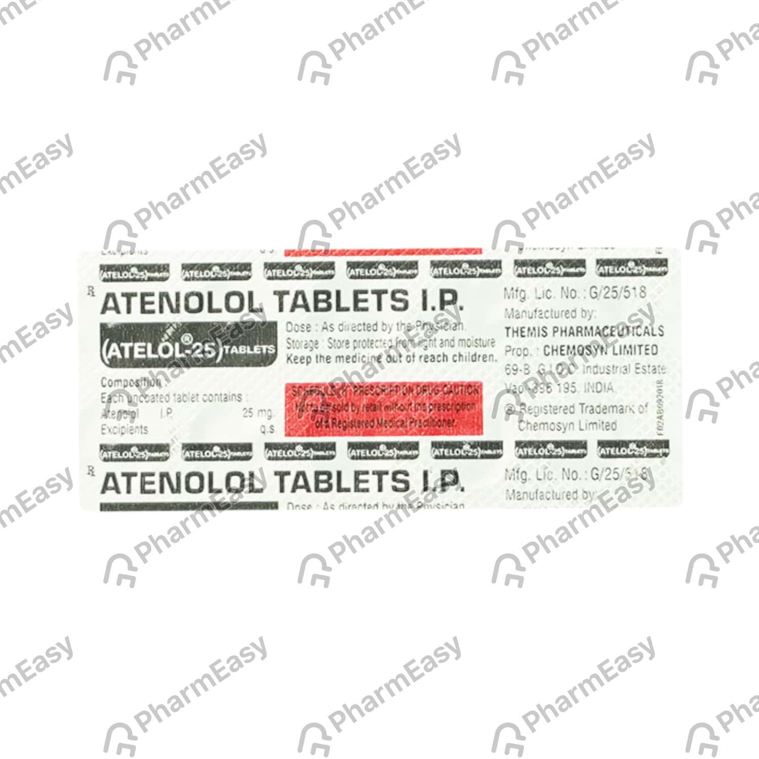 Atelol 25 MG Tablet (14): Uses, Side Effects, Price & Dosage | PharmEasy