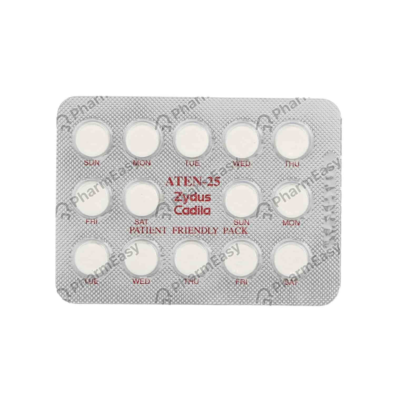 Buy Aten 25mg Strip Of 14 Tablets Online at Flat 18% OFF* | PharmEasy