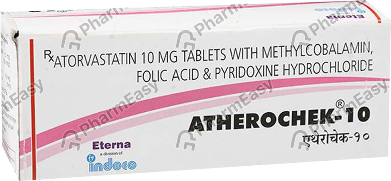 Buy Atherochek 10mg Tablet Online & Save Up to 24% at PharmEasy