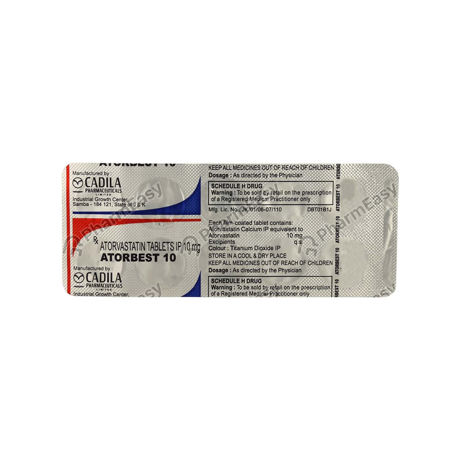 Atorbest 10 MG Tablet (10) - Uses, Side Effects, Dosage, Composition ...