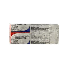 Atorbest 10 MG Tablet (10) - Uses, Side Effects, Dosage, Composition ...