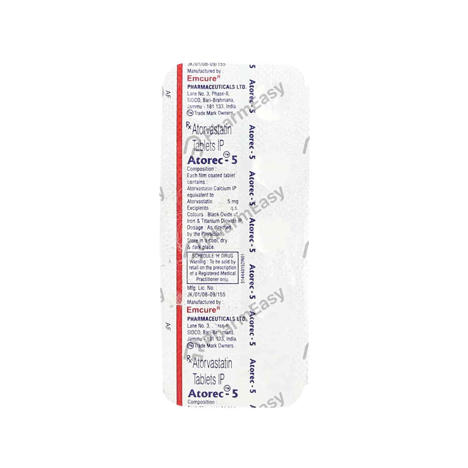 Atorec 5mg Tab - Uses, Side Effects, Dosage, Composition & Price ...