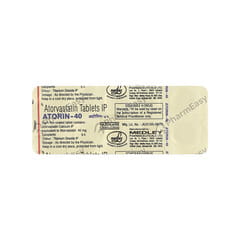 Atorin 40 MG Tablet (10) - Uses, Side Effects, Dosage, Composition ...