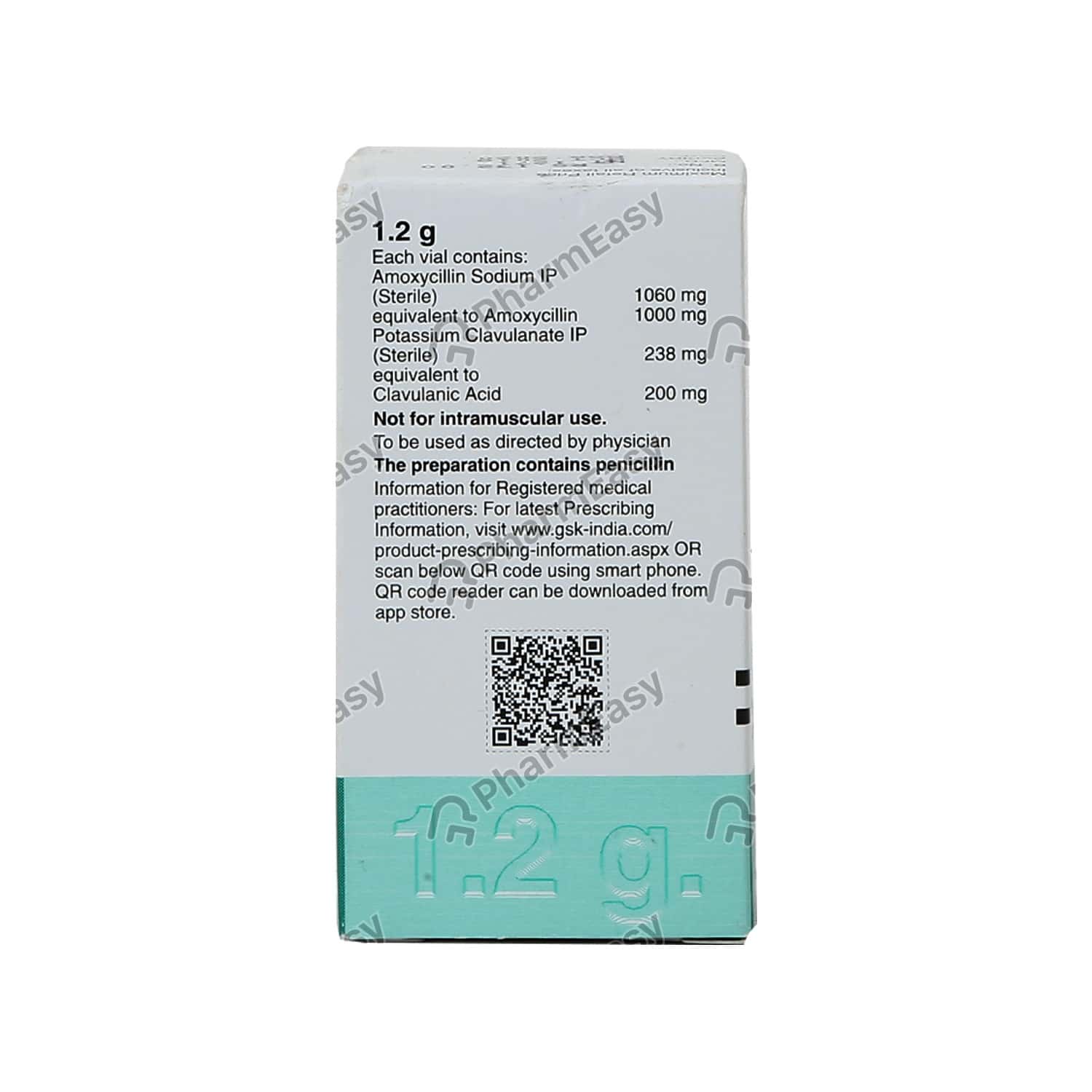 Buy Augmentin 1.2gm Inj 20ml Online at Flat 18% OFF* | PharmEasy