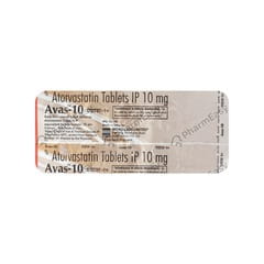 Avas 10 MG Tablet (10): Uses, Side Effects, Price & Dosage | PharmEasy