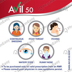 Avil 50 Tablet: Uses, Side-effects, Price, Dosage & More Info - PharmEasy