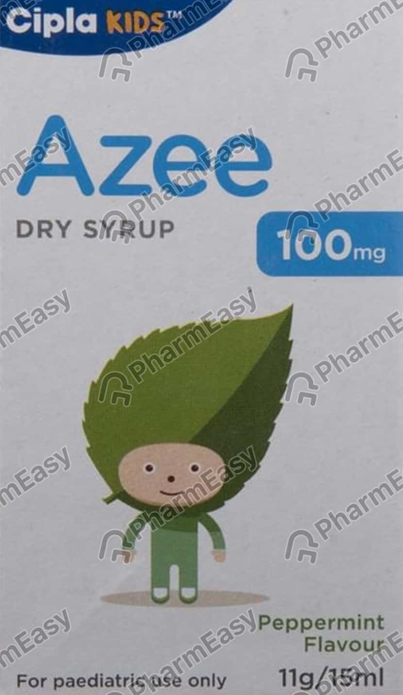 Azee 100mg Dry Syrup | Peppermint Flavour: Uses, Side Effects, Price ...